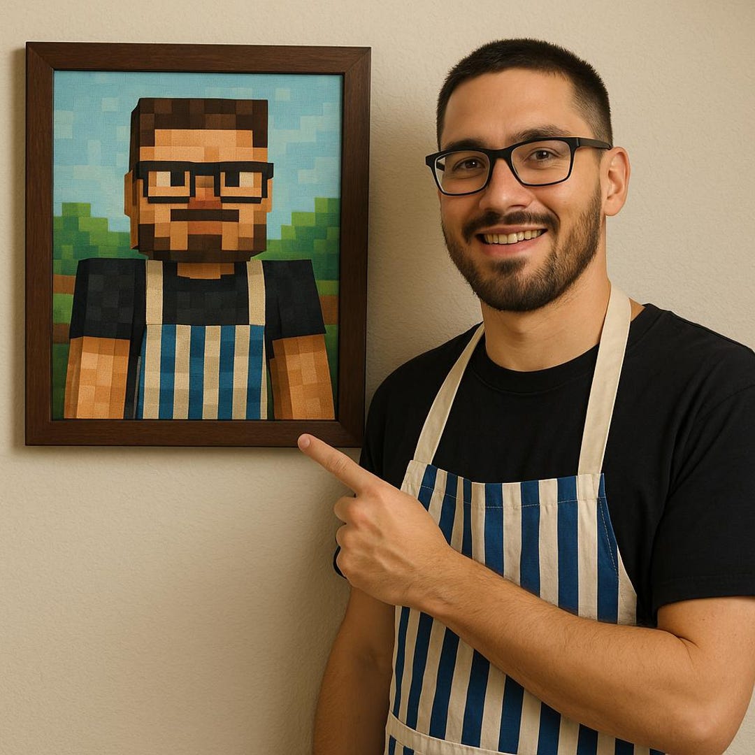 Custom Minecraft Style 3D Portrait | Personalized Pixel Art Avatar From ...