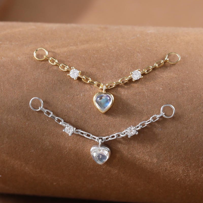 Heart Nose Chain - Etsy