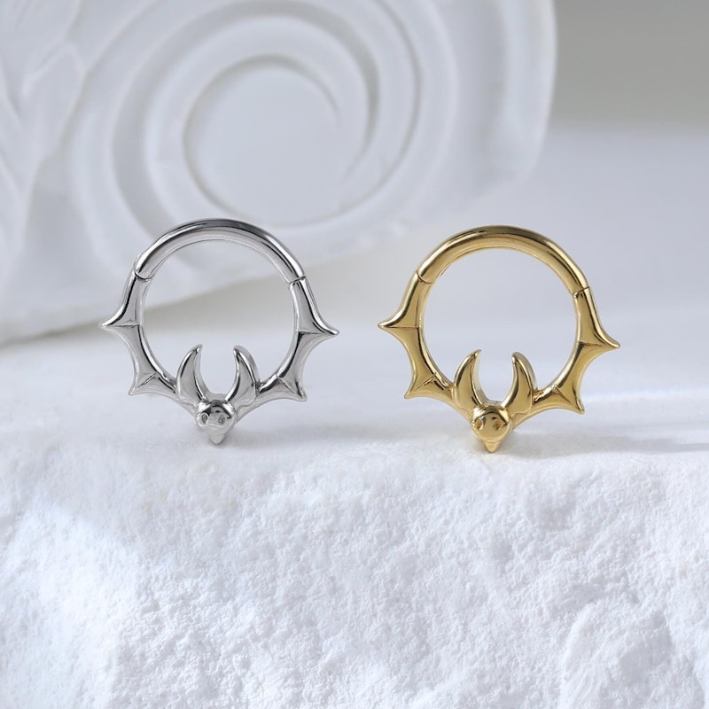 Bat Septum Ring Clicker - Etsy