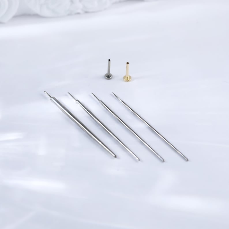 Titanium Threadless Insertion Pin • Self Piercing Taper Guide Needle ...
