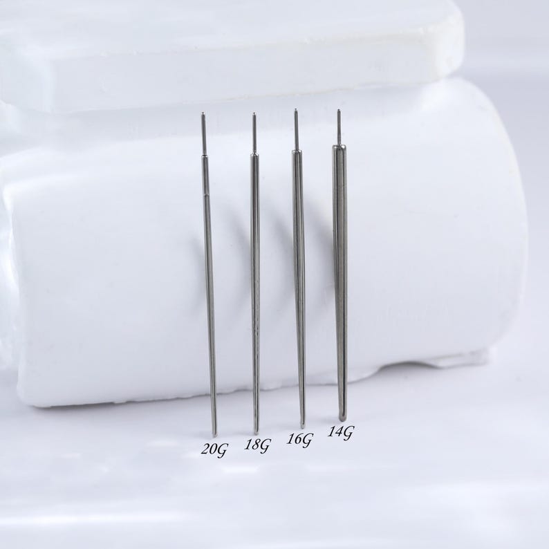 Titanium Threadless Insertion Pin • Self Piercing Taper Guide Needle ...