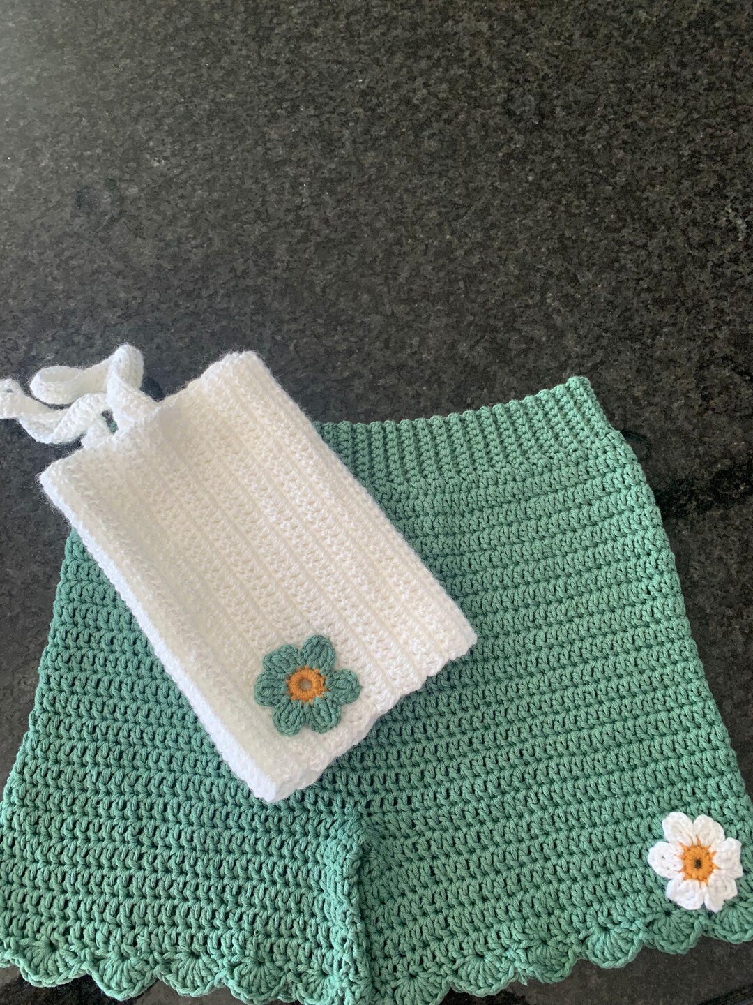 Crochet Shorts Set | Baby Toddler Summer Tank Top Shorts Set | Handmade ...