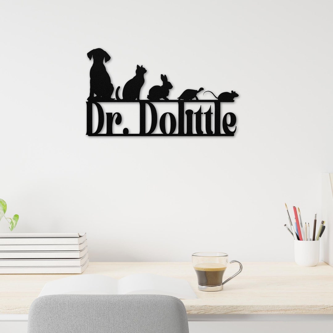 Personalized Veterinarian Office Wall Decor, Veterinary Doctor Steel ...