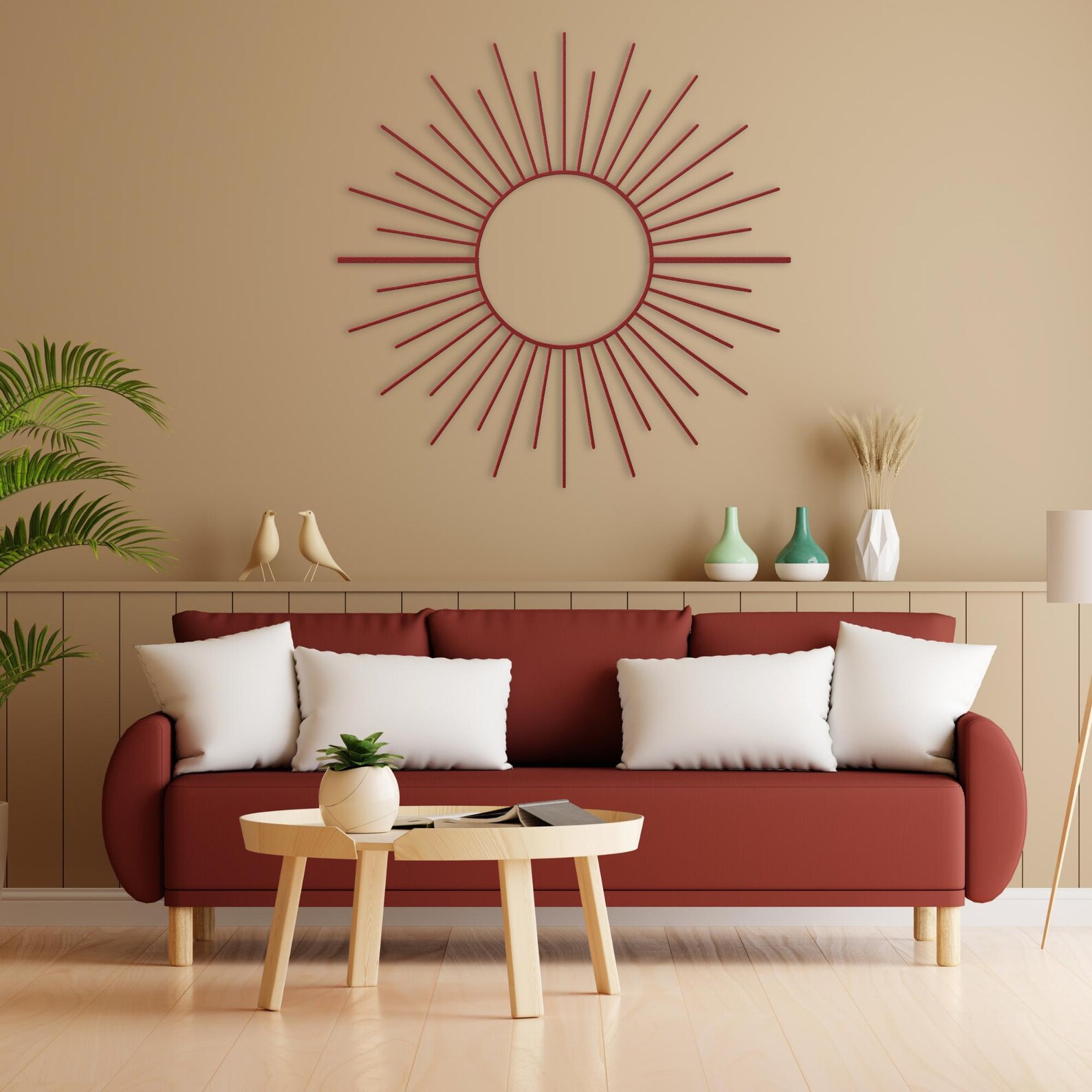 Custom Modern Sunburst Metal Cutout, Sun Steel Sign Wall Decor, Sunrise ...