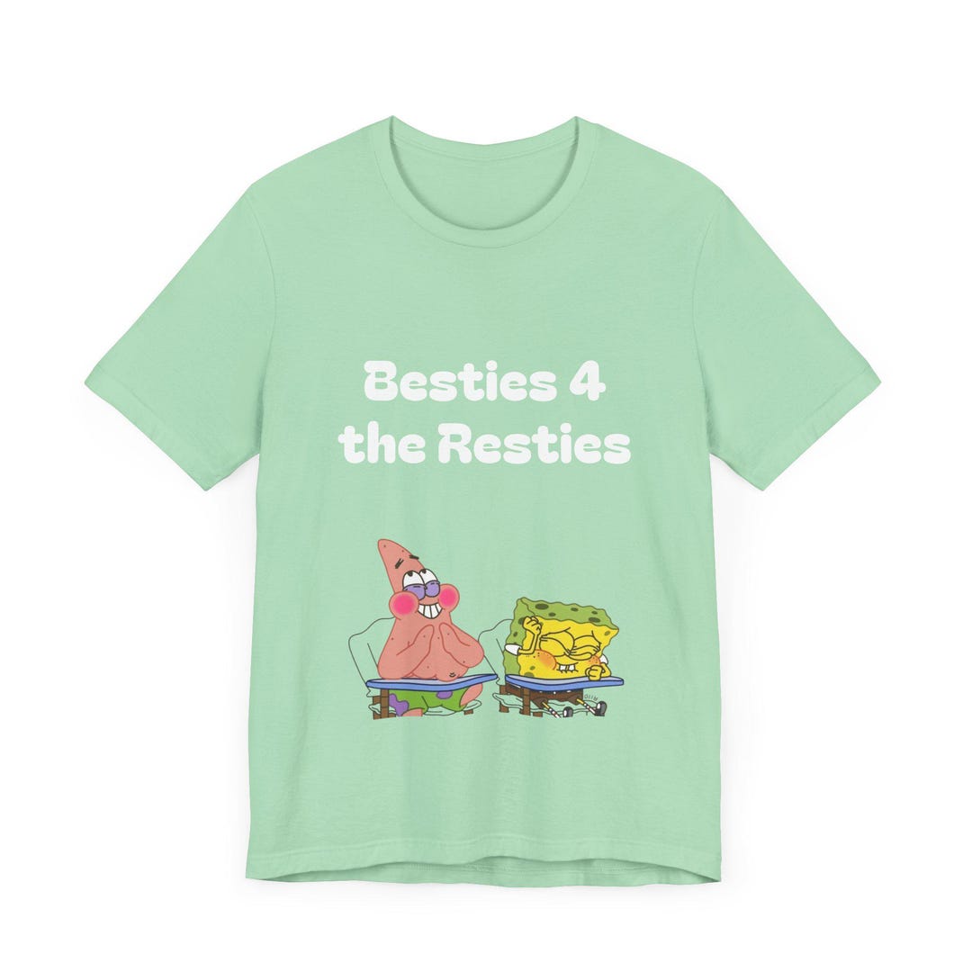 Spongebob Patrick Besties for the Resties T-shirt, Funny Cartoon Tee ...