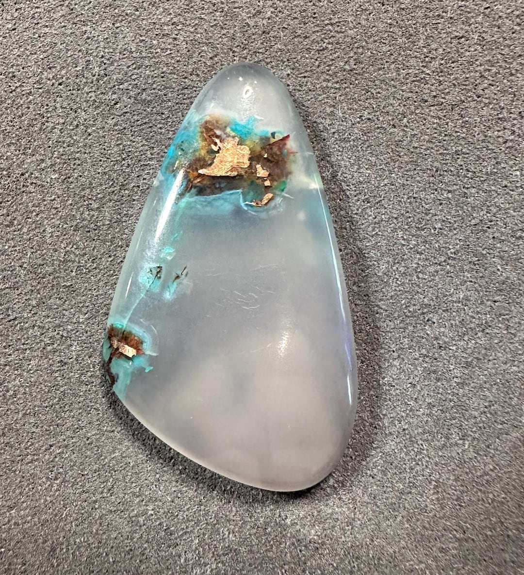 Unique Gem Silica Cabochons Chrysocolla in Chalcedony With Native Copper Freeform-shaped - Etsy