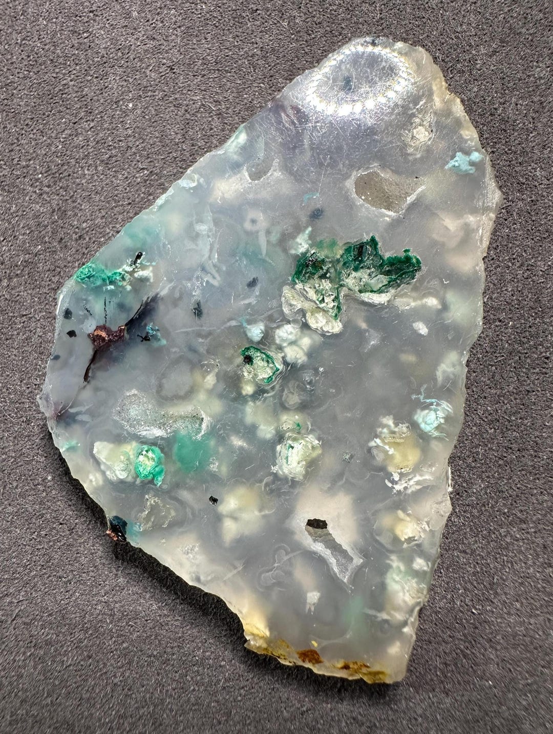 Aquadite Gem Silica Slab: Raw Chrysocolla, Native Copper Inclusions - Etsy
