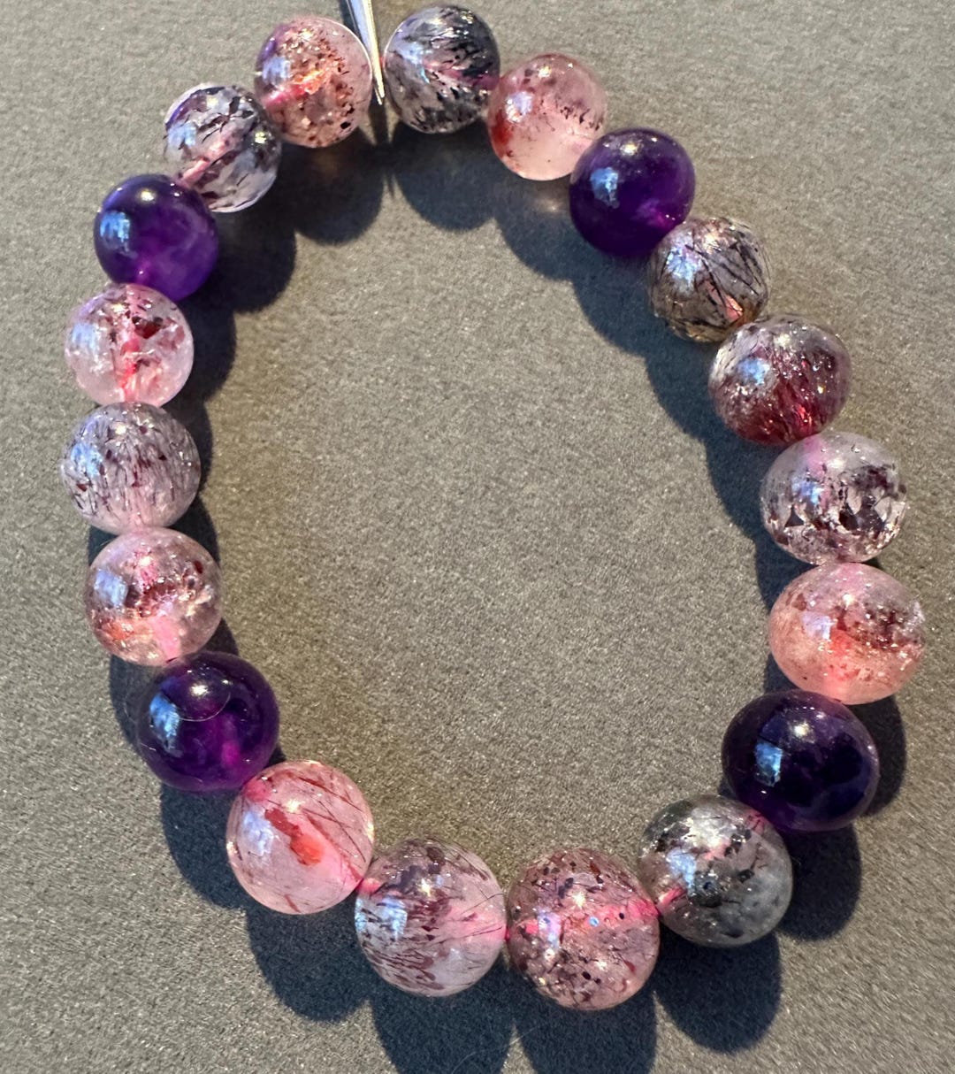 Natural Super Seven Quartz Crystal Bracelet: Sacred Melody Stone - Etsy