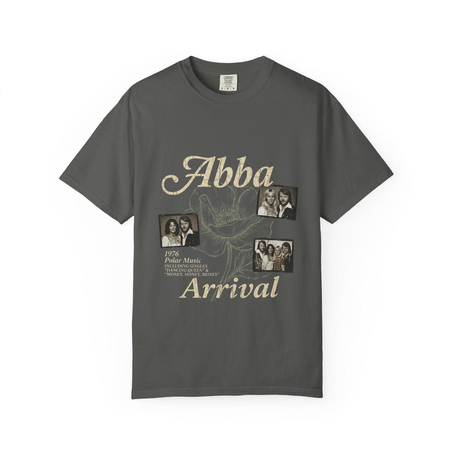 Comfort Colors ABBA Arrival Band Photo Vintage Graphic Tee | 1970s Band ...