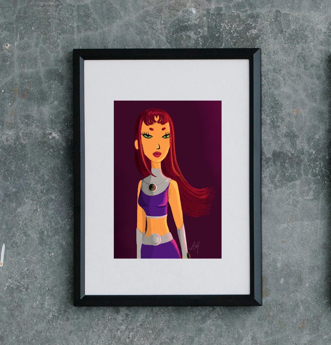 Galactic Titan Art Print: Space Princess Superhero (5x7 Unframed) - Etsy