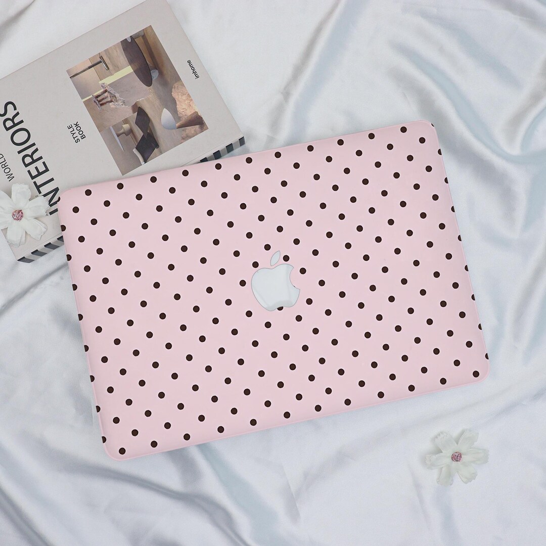 Pink Brown Polka Dots MacBook Cover,apple Laptop Pro 13/15/16" Case,new ...