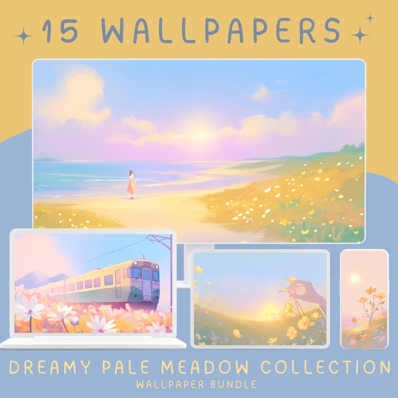 Spring Dreamy Meadow Wallpaper Sunny Desktop Background Summer Phone ...