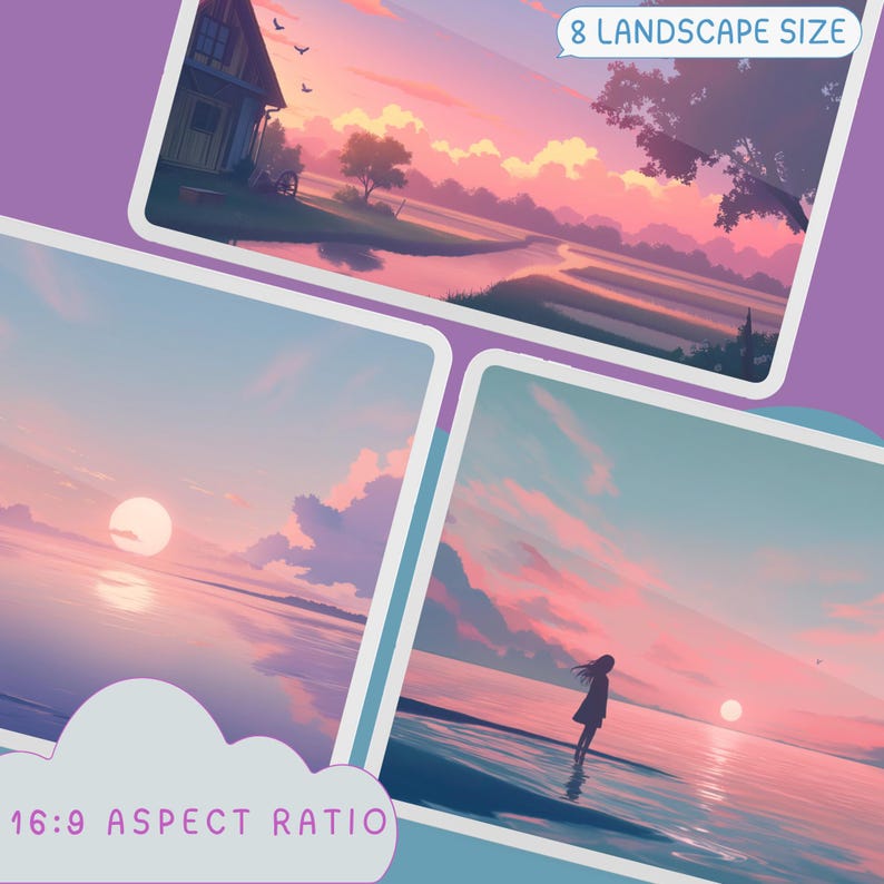 Cozy Sunset Wallpaper, Cute Anime Desktop Background, Pastel Kawaii ...