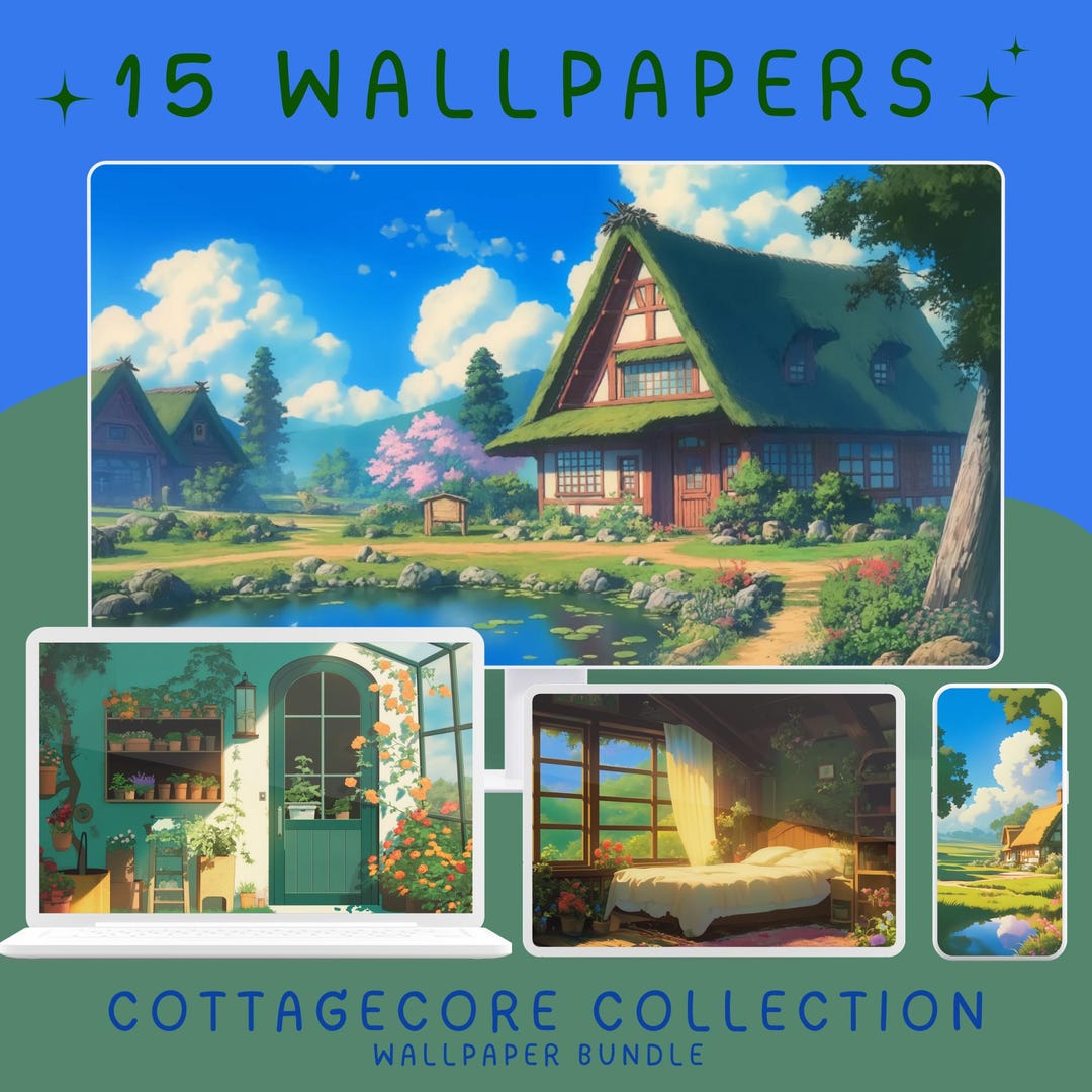 Cottagecore Anime Wallpaper, Flower Background, Hygge Lockscreen ...