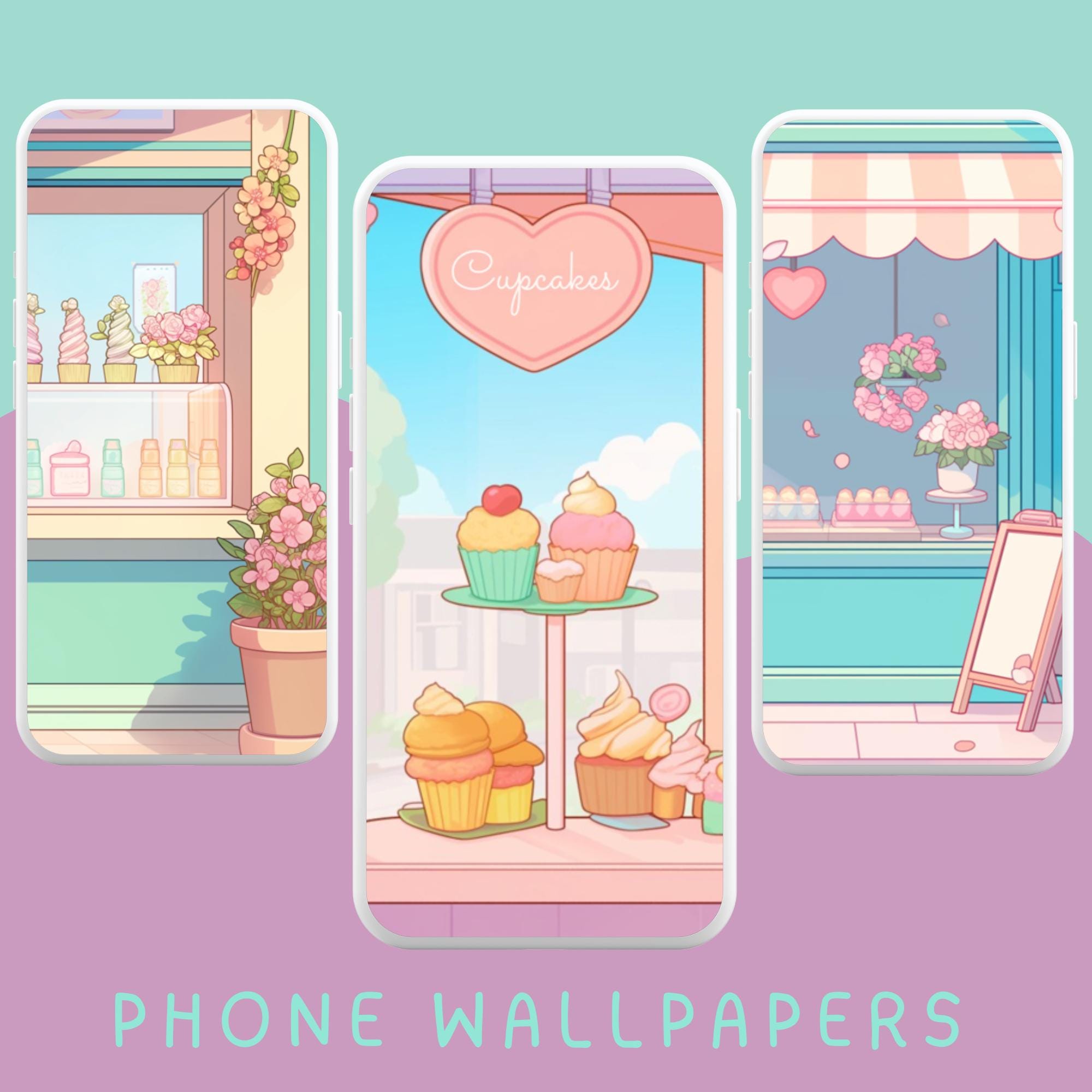 Pastel Store Wallpaper Cherry Blossom Desktop Background Kawaii Flower ...