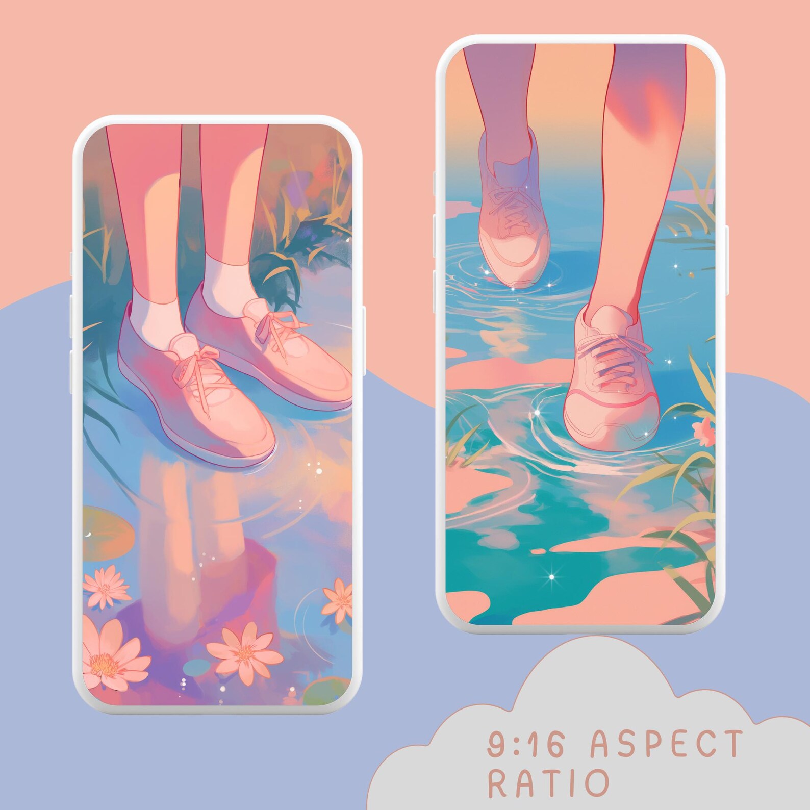 Pastel Anime Wallpaper: Kawaii Meadow Screensaver (4K Digital Download ...