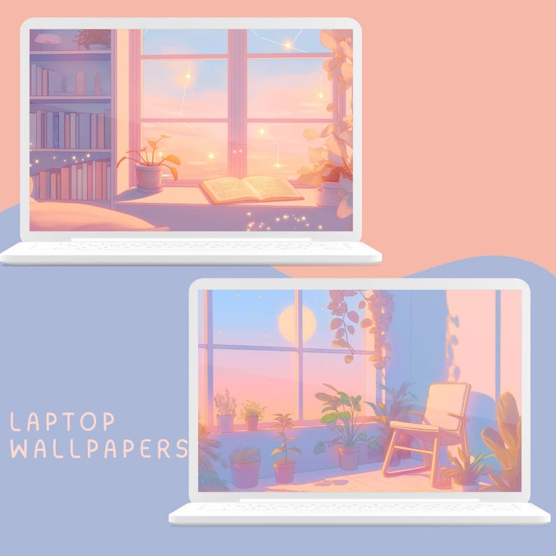Pastel Anime Wallpaper: Kawaii Meadow Screensaver (4K Digital Download ...