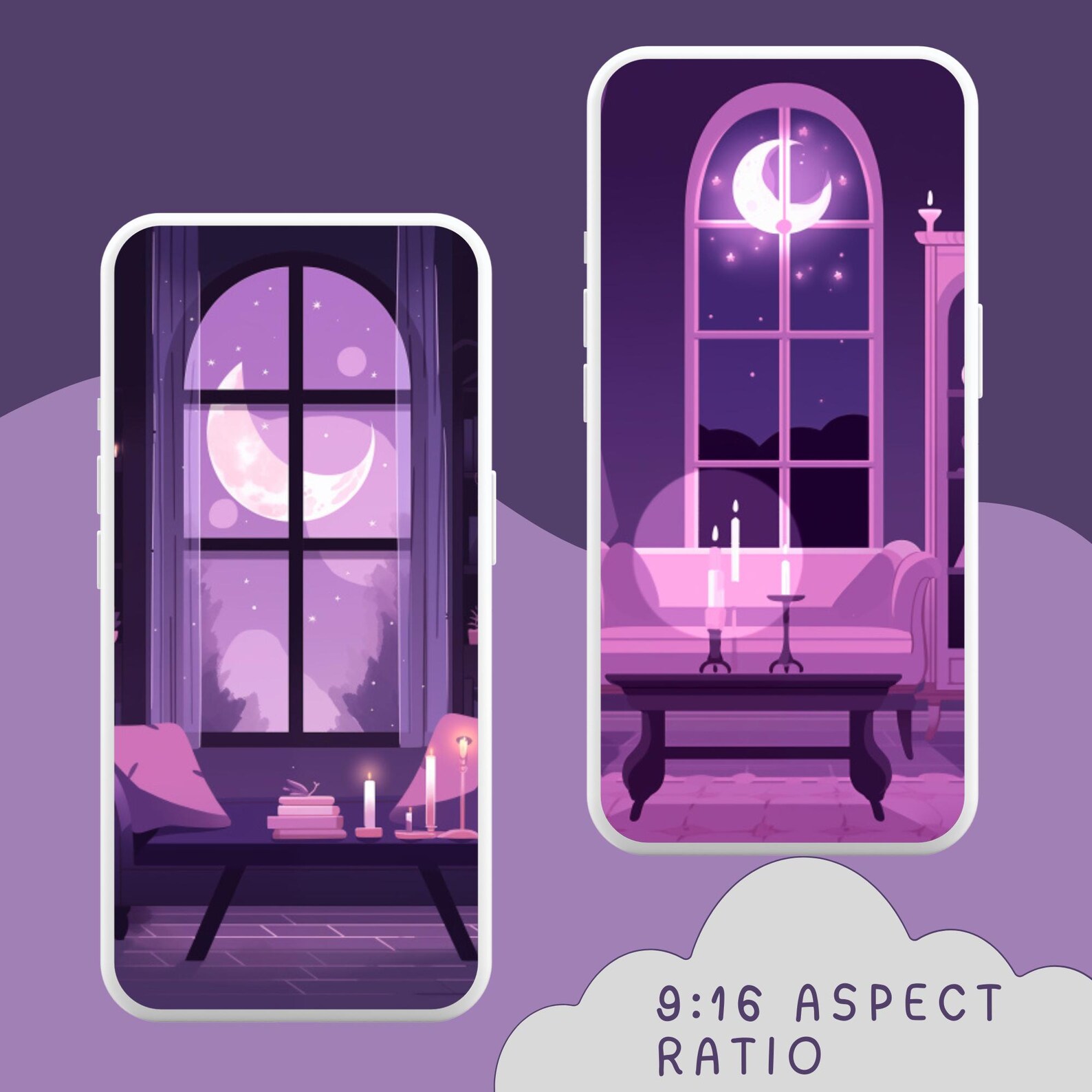 Witchy Desktop Wallpaper, Black Witch Art, Pink Witch Decor, Whimsical ...