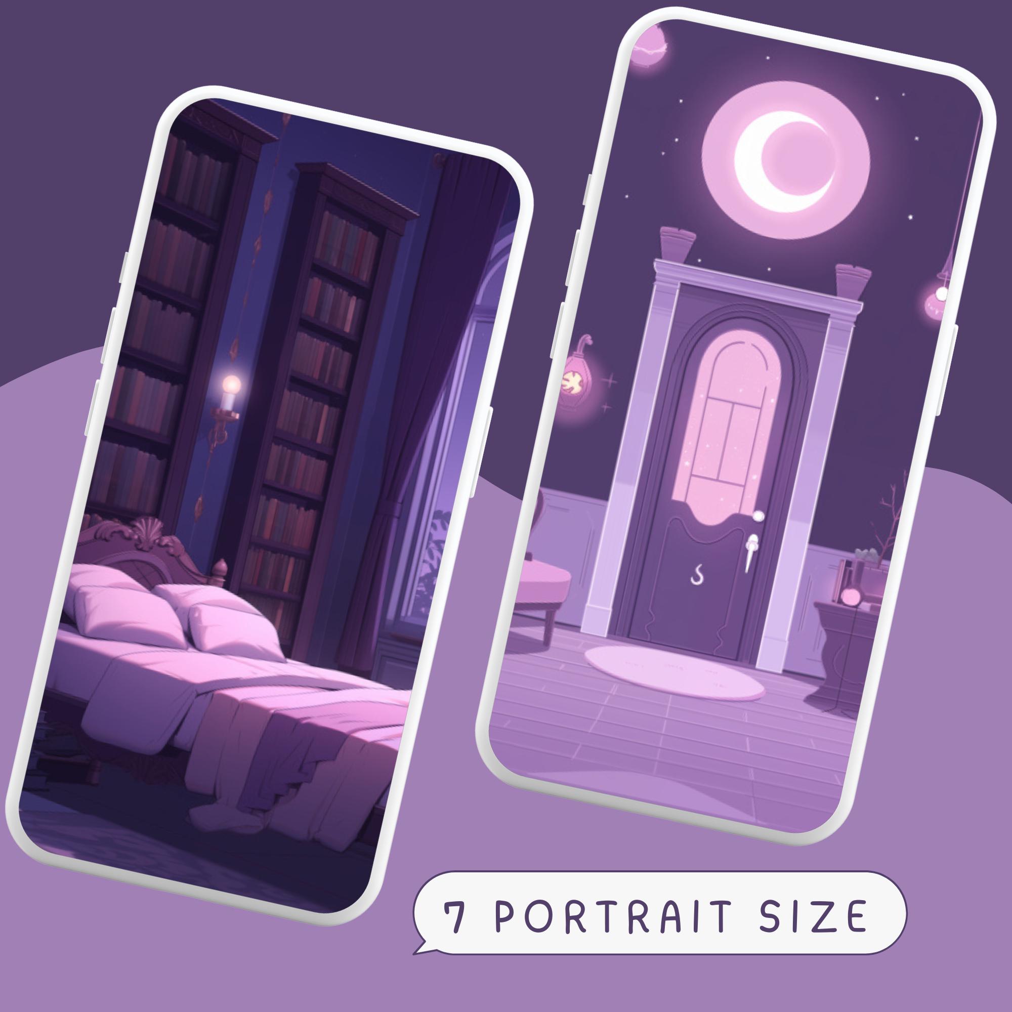 Witchy Desktop Wallpaper, Black Witch Art, Pink Witch Decor, Whimsical ...