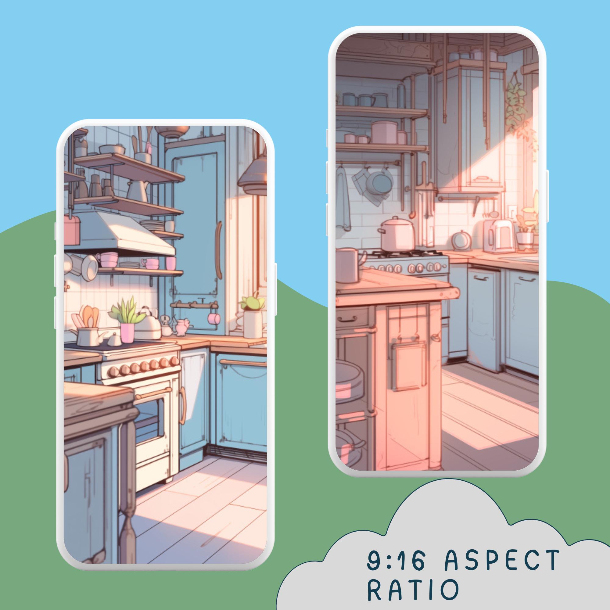 Cozy Anime Cottagecore Wallpaper, Dreamy Farmhouse Decor Desktop, Green ...