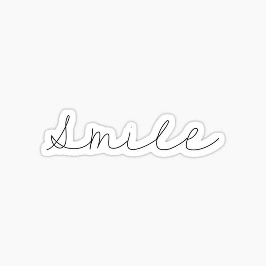 Smile Die Cut Vinyl Sticker | Laptop Decal | Upbuilding | Kind ...