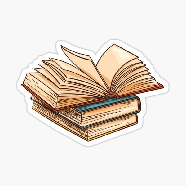 Open Books Reading Knowledge Die Cut Vinyl Sticker Decal - Etsy 日本