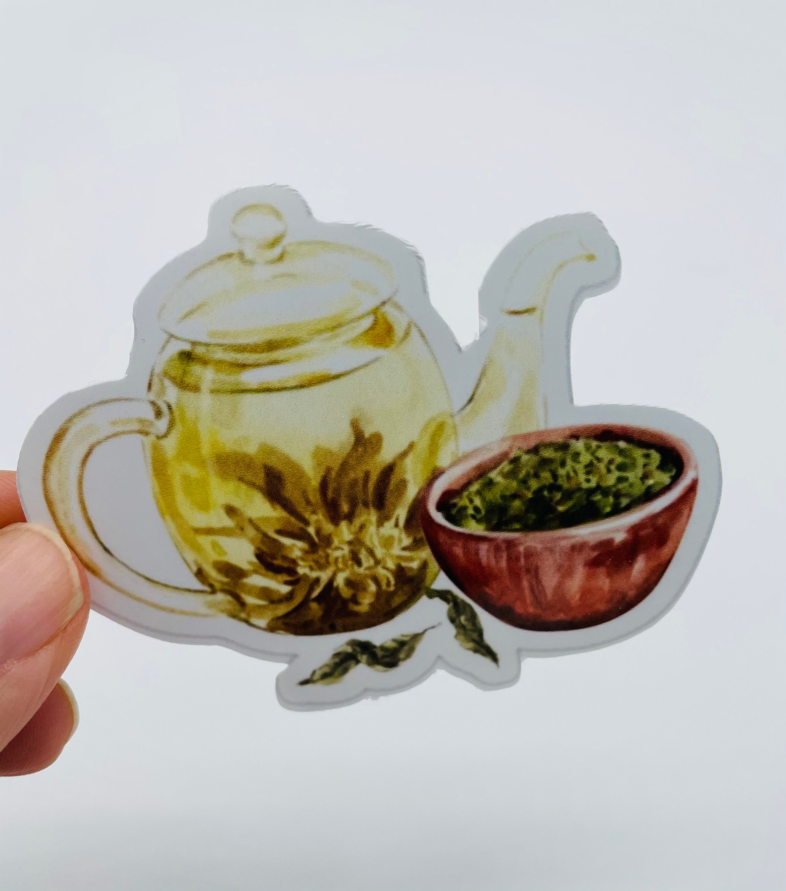 Herbal Tea Pot Relax Die Cut Vinyl Sticker Decal Self Care | Etsy