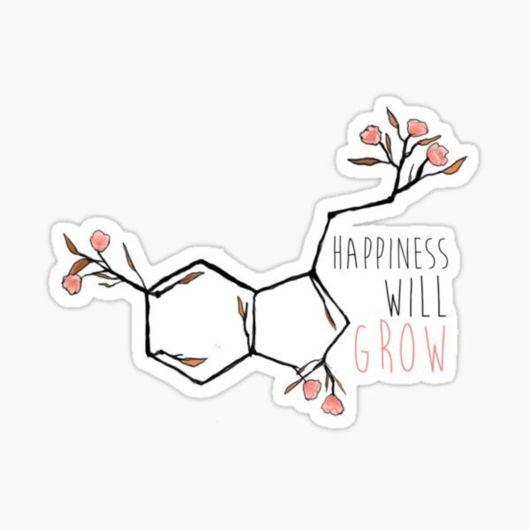 Happiness Will Grow Vinyl Die Cut Sticker | Flowers | Decal | Journal ...