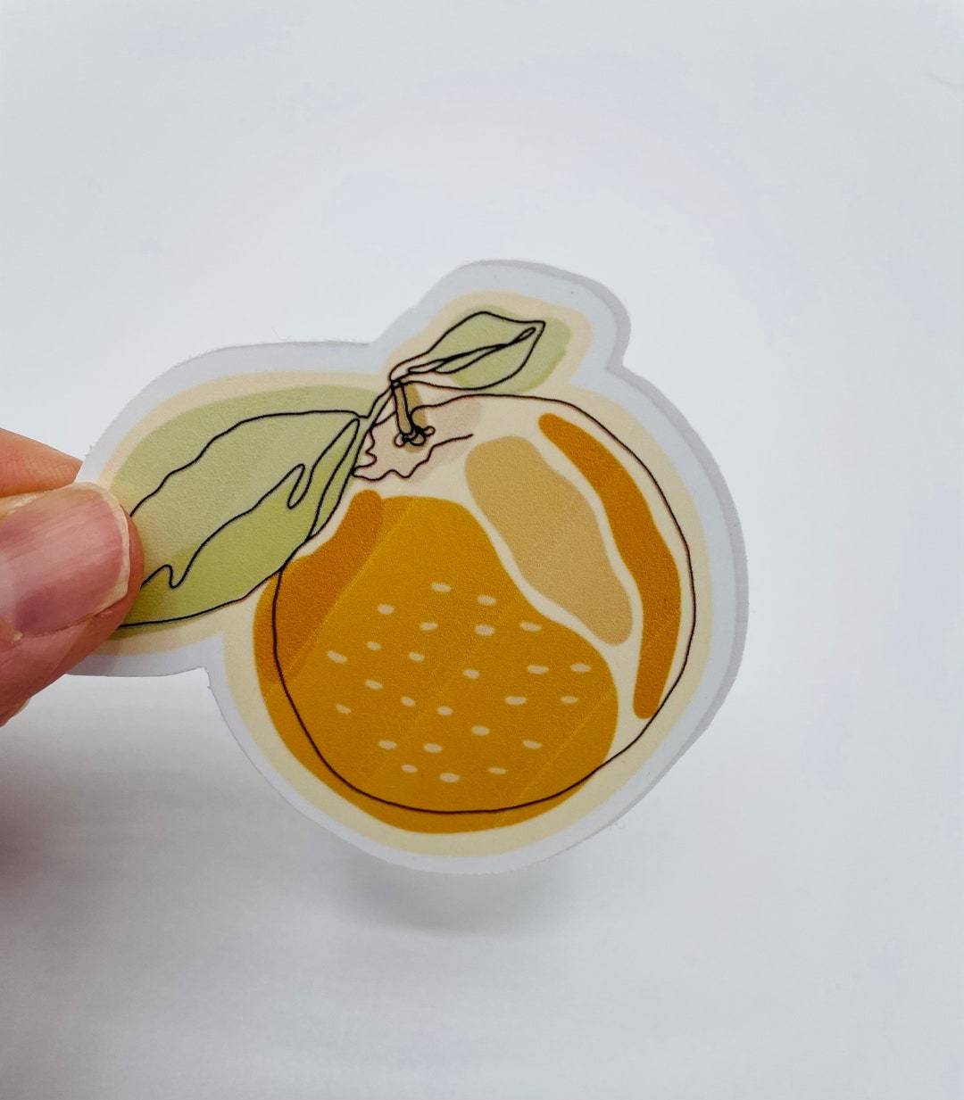 Orange Die Cut Vinyl Sticker | Fruit | Decal | Laptop | Journal - Etsy