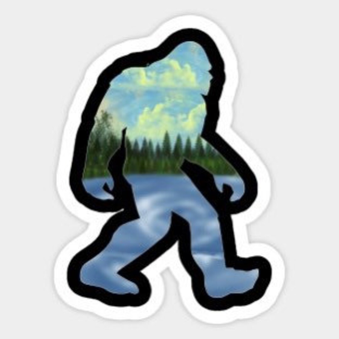 Sasquatch Yeti Big Foot Die Cut Vinyl Sticker | Mountain | Decal ...