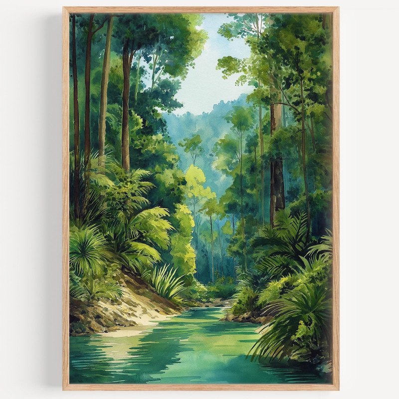 Rainforest Poster - Etsy UK