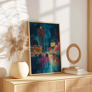Macau Watercolor Painting - Wall Art Print, China Poster, China Print ...