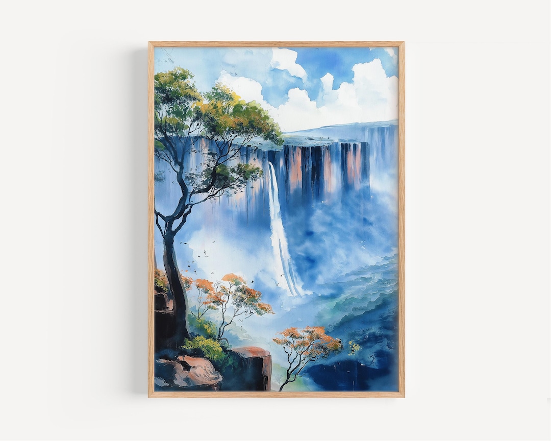 Mount Roraima Watercolor Painting - Wall Art Print, Poster, Brazil ...