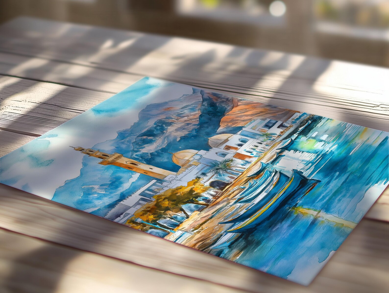 Muscat Watercolor Painting - Wall Art Print, Oman Travel Poster, Oman ...