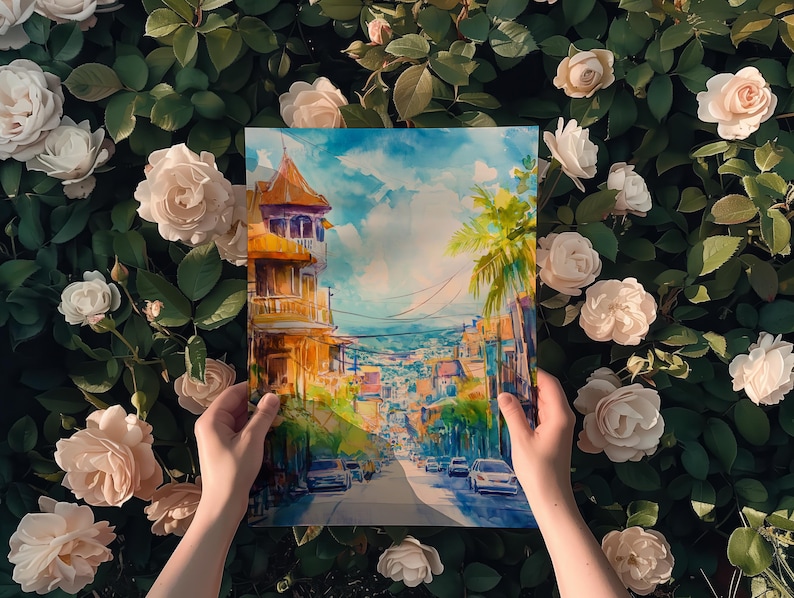 Cebu City Watercolor Painting - Wall Art Print, Poster, Philippines ...