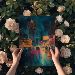 Macau Watercolor Painting - Wall Art Print, China Poster, China Print ...
