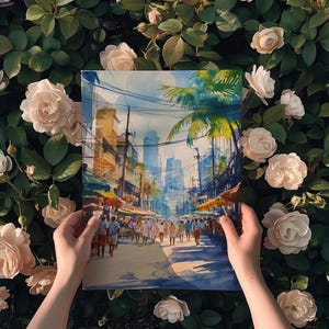 Manila Watercolor Painting - Wall Art Print, Philippines Poster ...