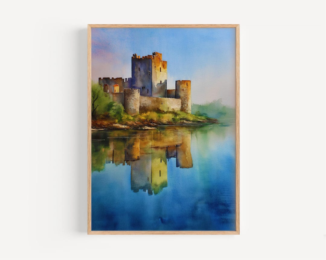Limerick Watercolor Painting- Wall Art Print, Ireland Travel Poster ...