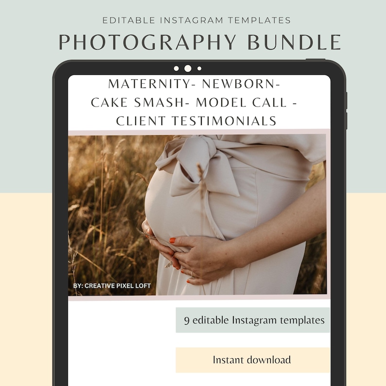 Editable Instagram Templates Photography Bundle for Canva Instagram ...