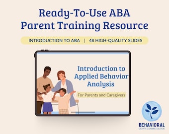 Introduction to ABA | Parent Training Presentation - Etsy
