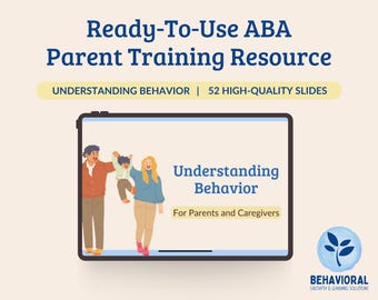 Understanding Behavior | Parent Training Presentation - Etsy