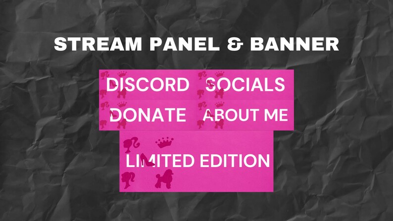 10x Barbie Stream Overlay Bundle Pack - Etsy