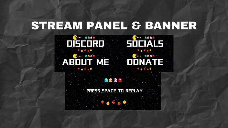 9X PACMAN Stream Screen Bundle Overlay Pack - Etsy