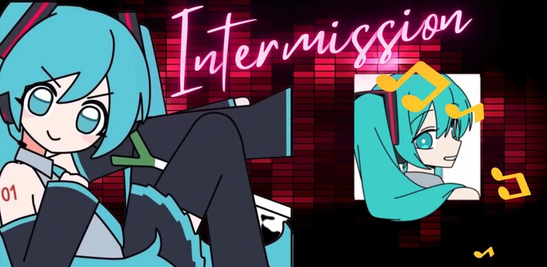 3X Animated MIKU Stream Screen Bundle Overlay - Etsy
