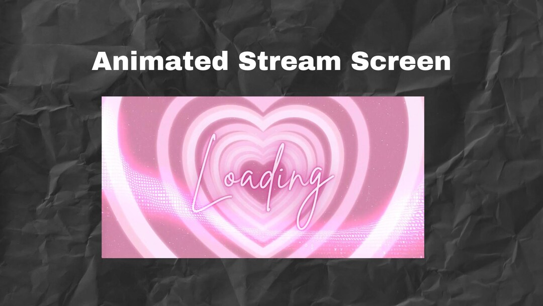 3x Animated Heart Loading Screen Streaming Bundle Overlay - Etsy
