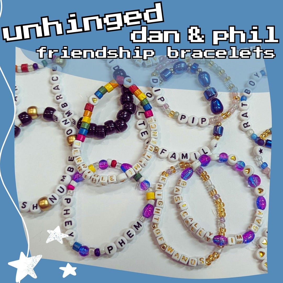 Unhinged Dan & Phil Friendship Bracelets Mystery Pack - Etsy
