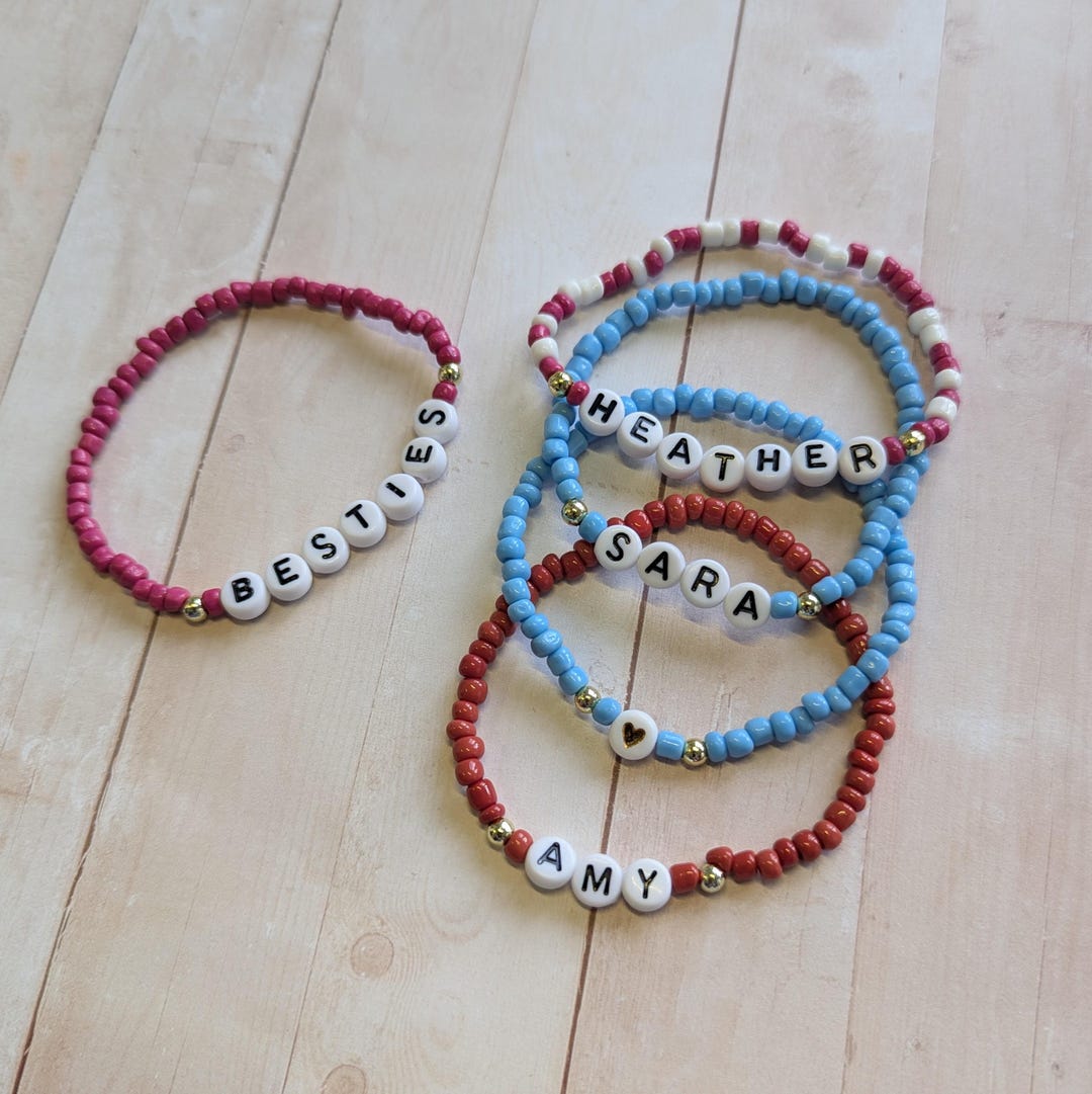 Custom Personalized Name Friendship Bracelets Party Favors, Bridesmaid ...