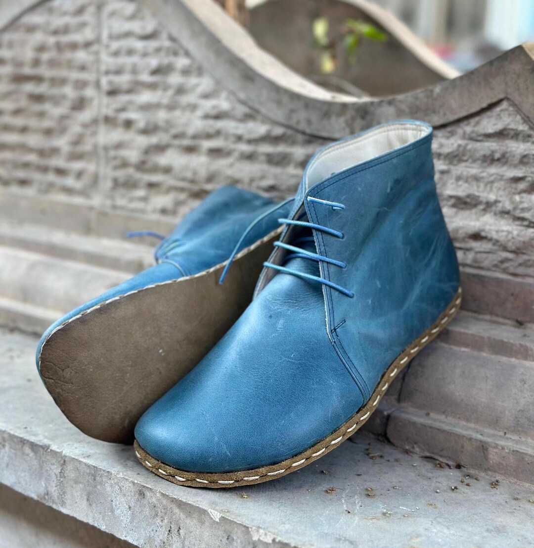 Men's Boots,earthing Leather Boot,barefoot Shoes,handmade Shoes,leather ...