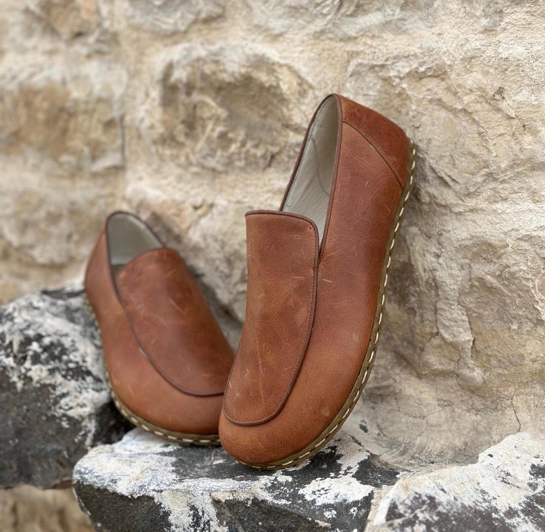 Handmade Leather Earthing Shoes: Wide Toe Box Grounding Shoes - Etsy