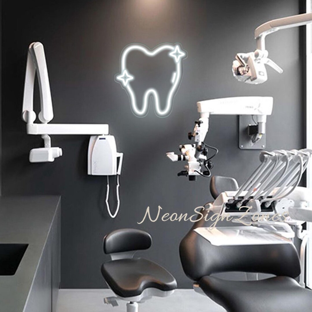 Custom Tooth Neon Sign, Custom LED Dental Office Decor - Etsy